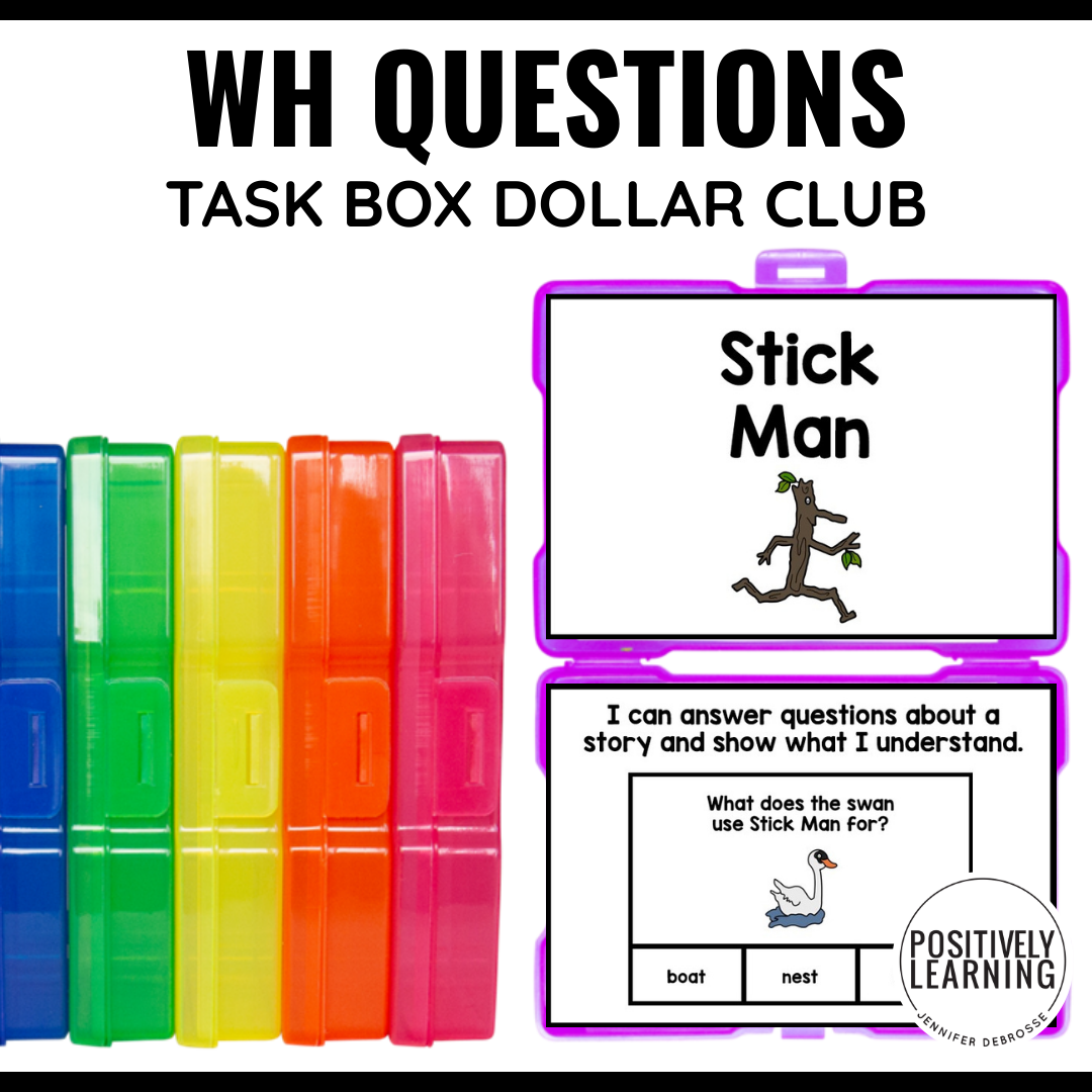 Task Box Library: Christmas WH Questions