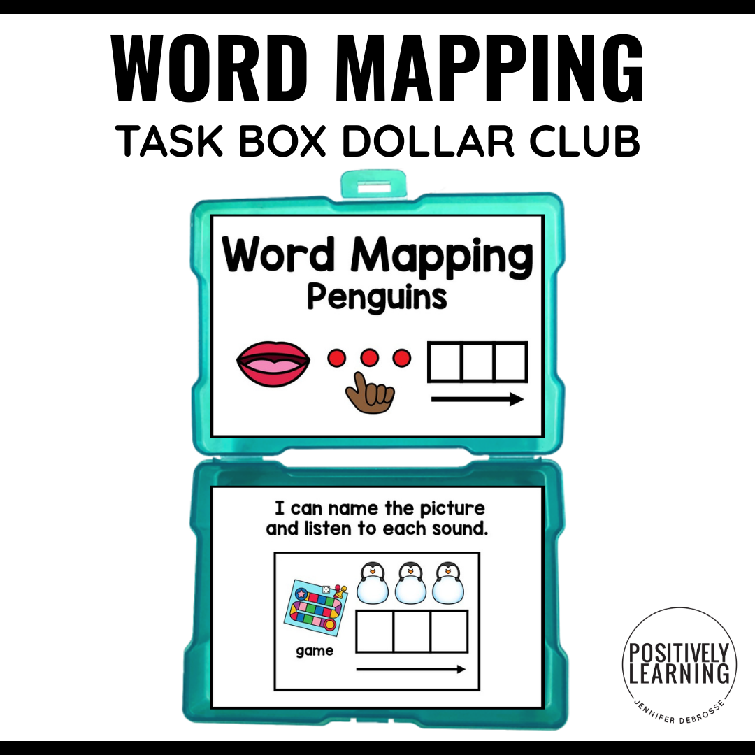 Word Mapping Sound Boxes Task Box | Phoneme Segmentation