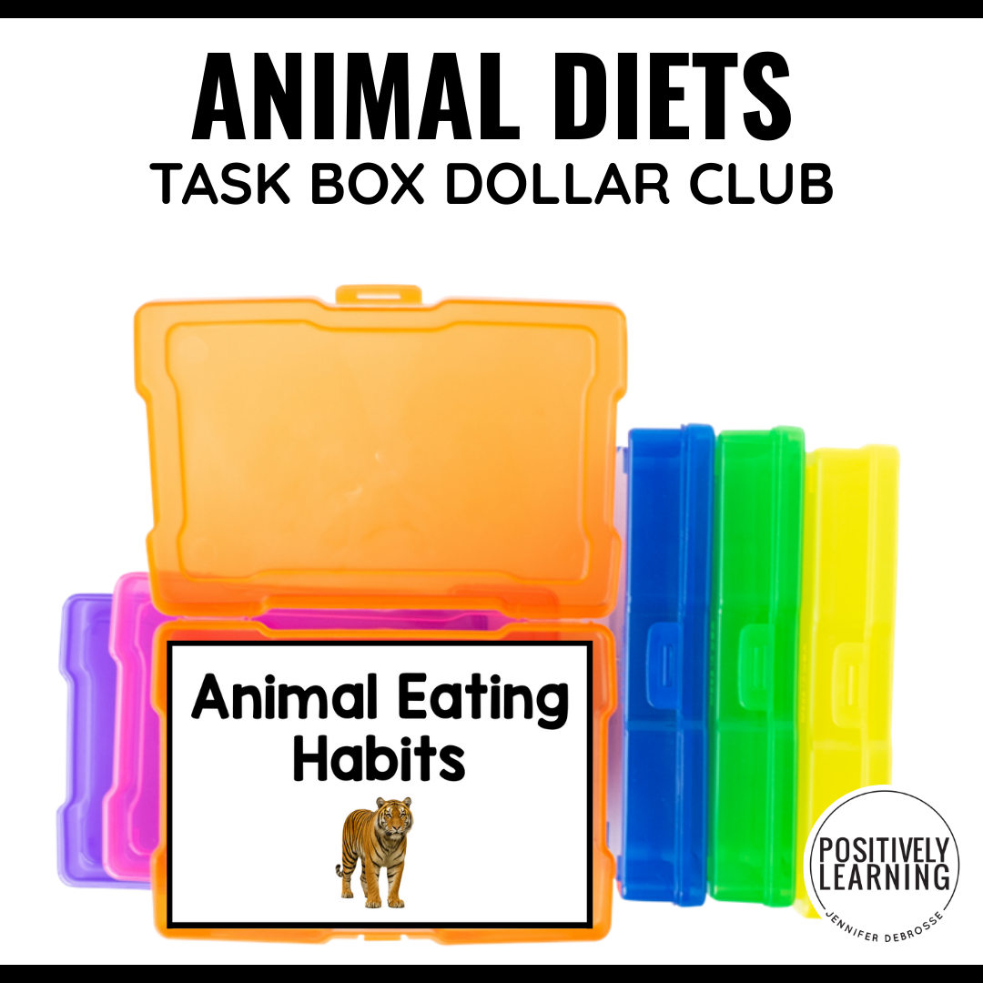 Animal Diets Multiple Choice Task Box | Carnivore, Herbivore, Omnivore