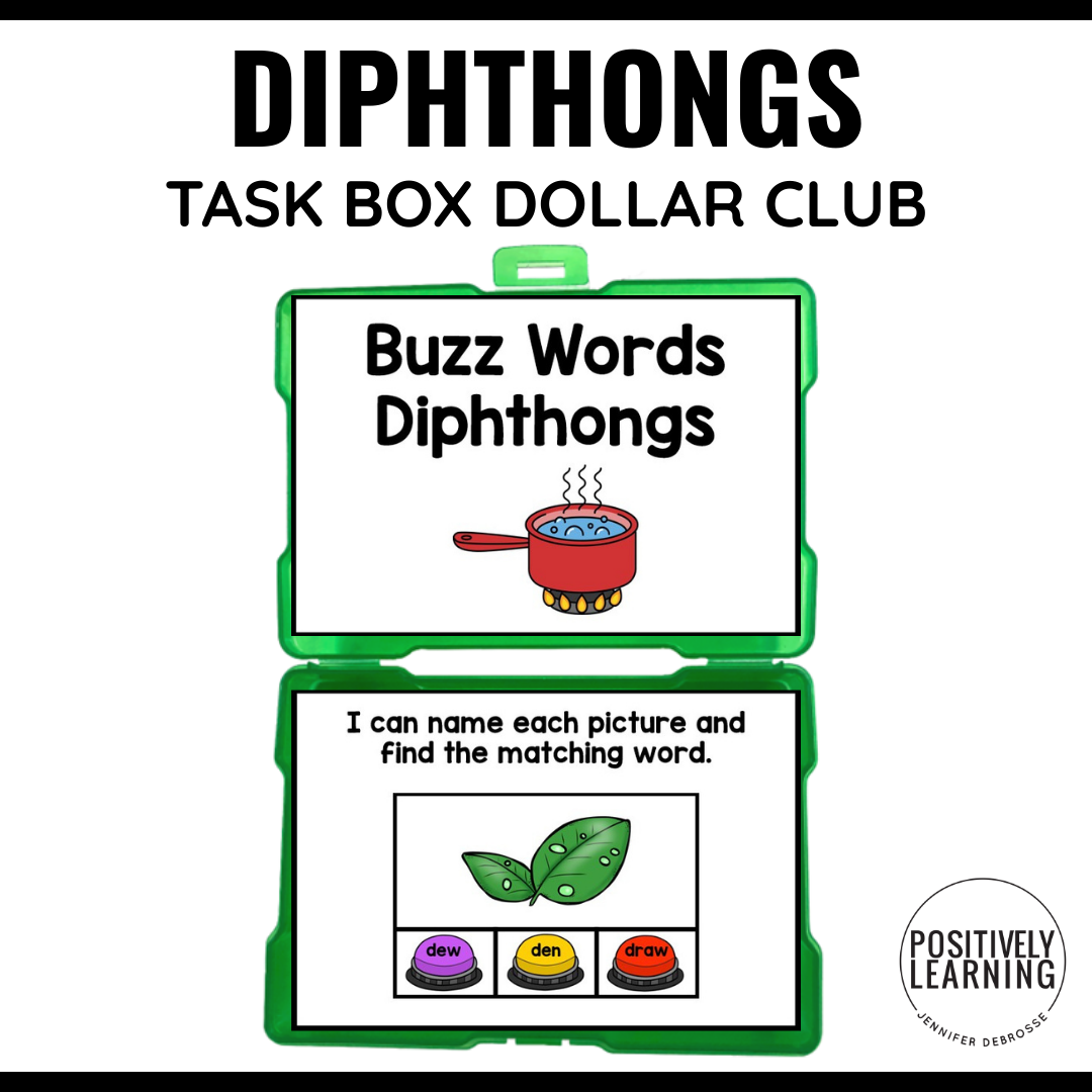 Science of Reading Diphthongs Task Box | Phonics & Decoding