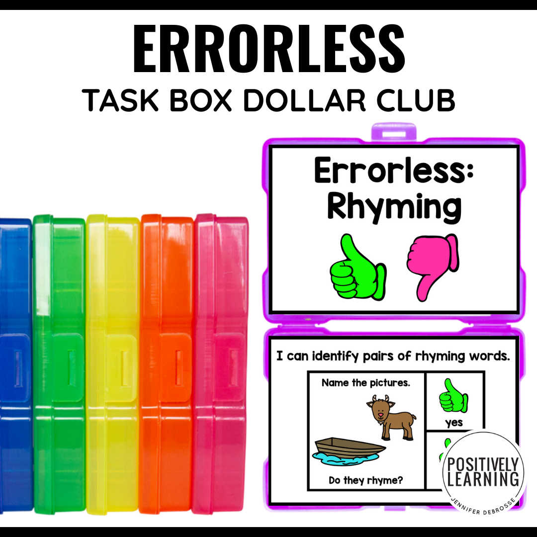Errorless Task Box Rhyming